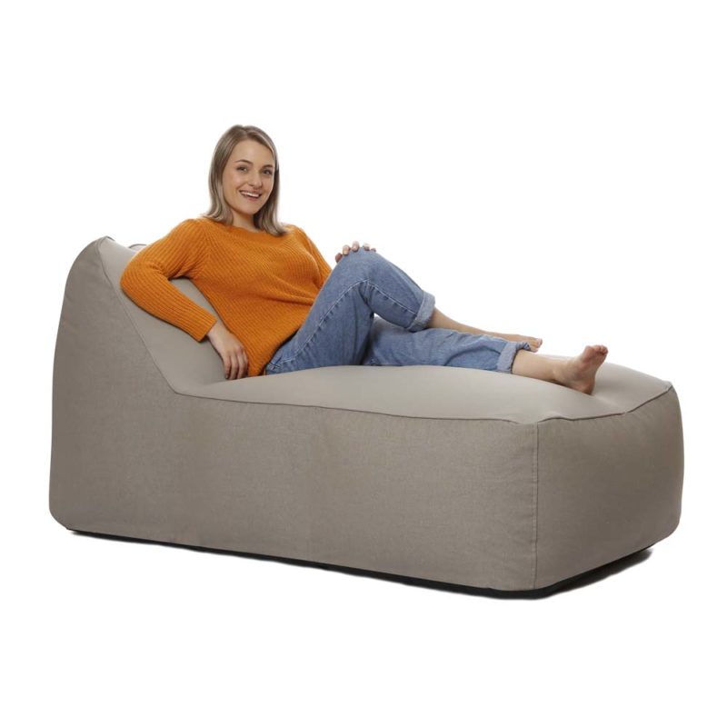 Puff Chaise Beige - FOM Cojines Almohada Puff